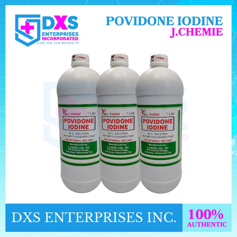 J.CHEMIE POVIDONE IODINE 10% SOLUTION 1 LITER - TikTok Shop Philippines