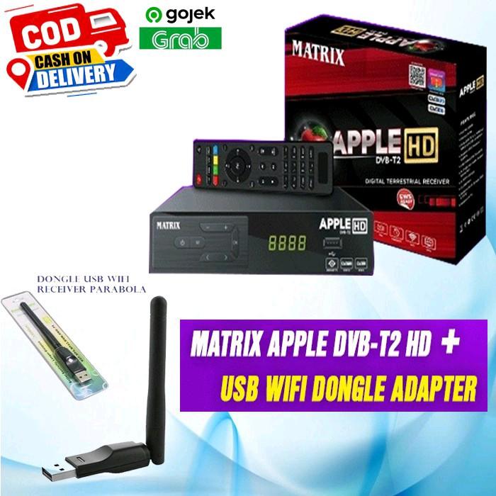 STB DVBT2 APPLE MATRIX MERAH PLUS DONGLE SUPPORT ANDROID TV - Shop ...