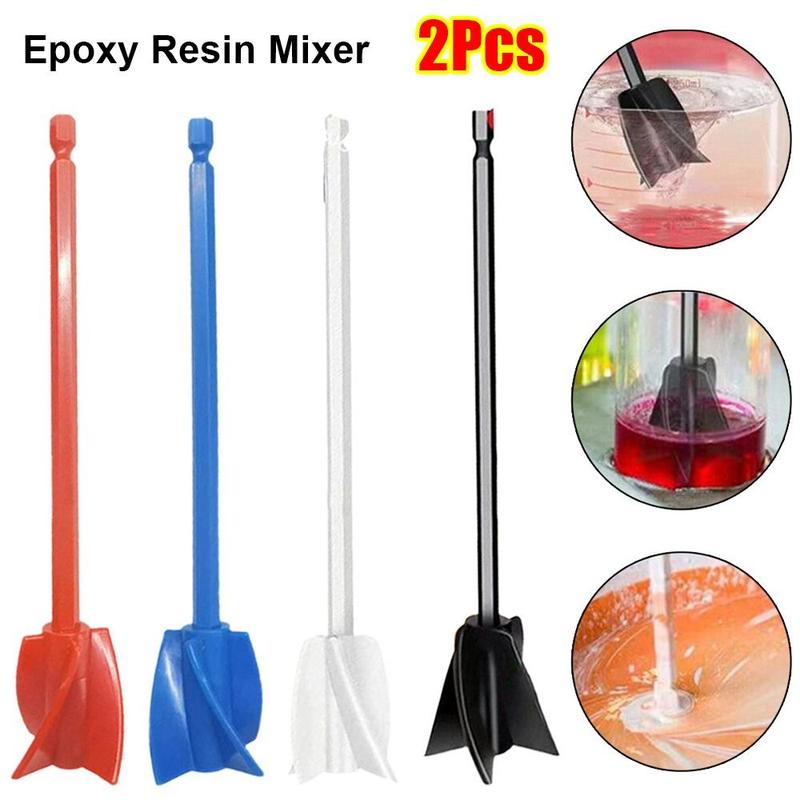 2Pcs Durable Plastic Epoxy Resin Mixer 165cm With Drill Chuc - TikTok ...