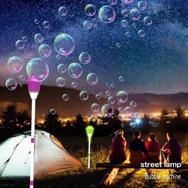 street lamp bubblemachine,USB rechargeable,Adjustable bubble - TikTok Shop