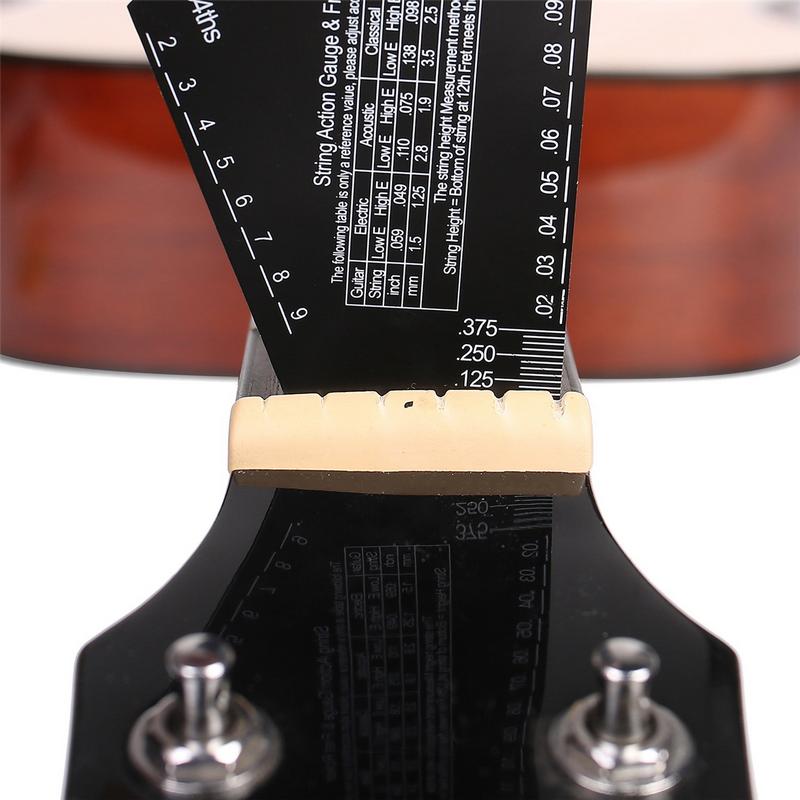 Fret Leveling Tool Guitar Neck Fingerboard Measuring Ruler Stainless ...