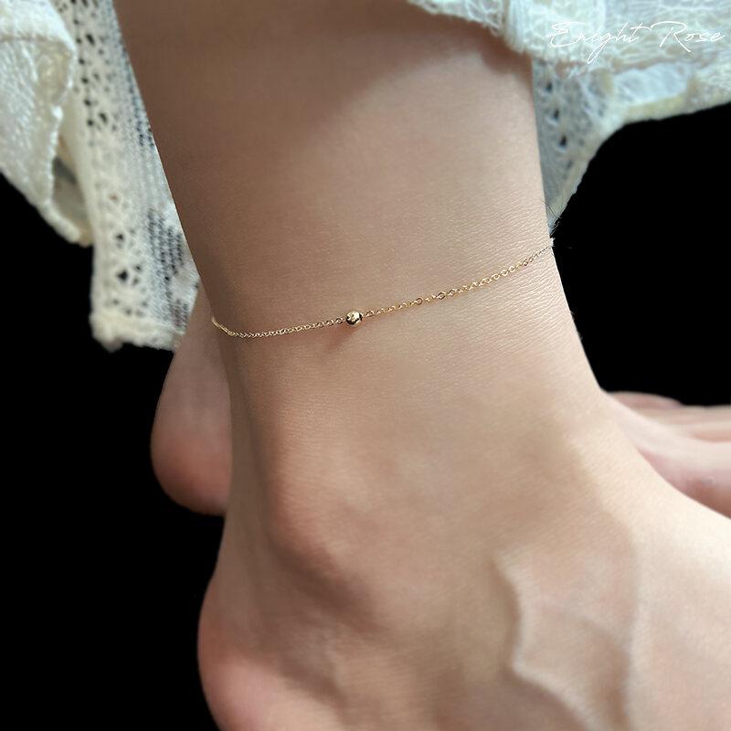 Enight Rose 14K Gold-Plated Fine Jewelry Anklet for Women Japanese ...