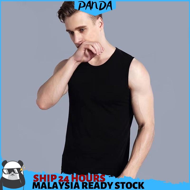 Baju Atasan Lelaki, TS17 PandaShop, Penutup Bahu, Singlet, Baju ...