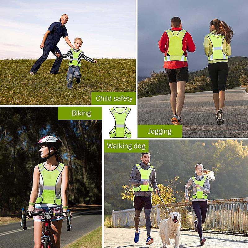 Night Running Reflective Vest Fashionable Popular Simple Riding ...