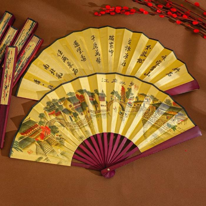 Jual Kipas Tangan Lipat Cina China Tradisional Fengshui untuk Dekorasi ...