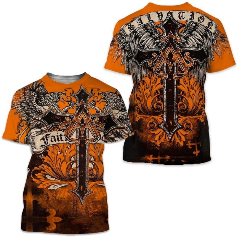 เสื้อยืดผู้ชาย Archaic By Affliction Colisson เสื้อยืดพิมพ์ลายกราฟิก ...