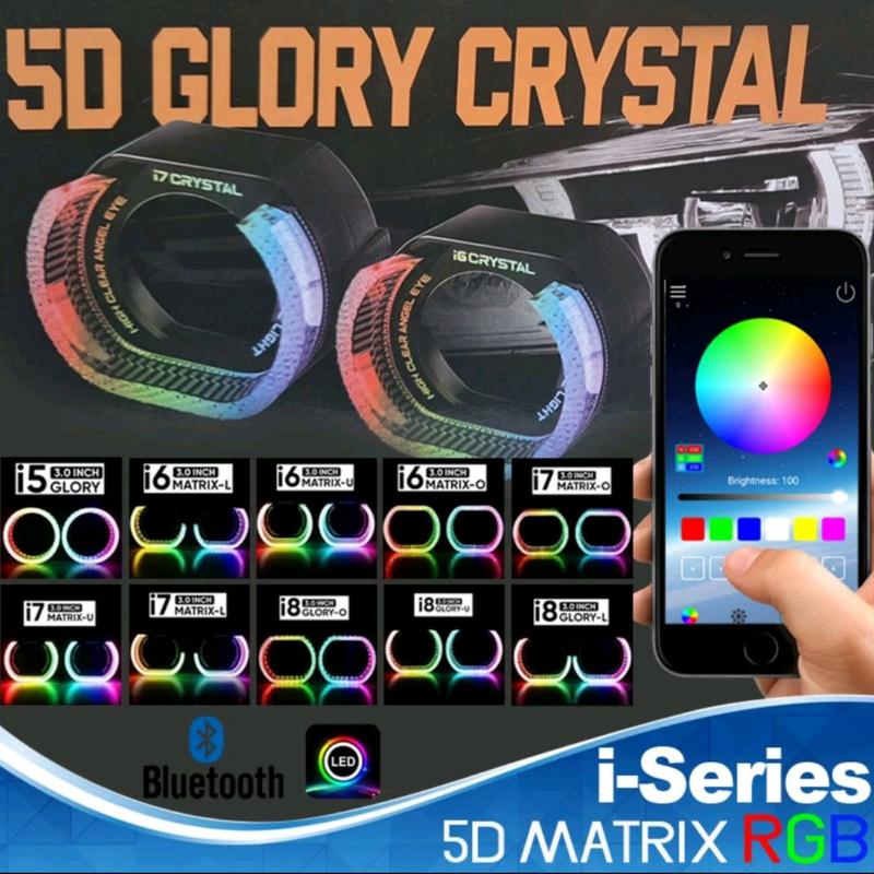 5D Shroud Matrix Glory WRGB Casing Projector Operete Apps Bloetooth ...
