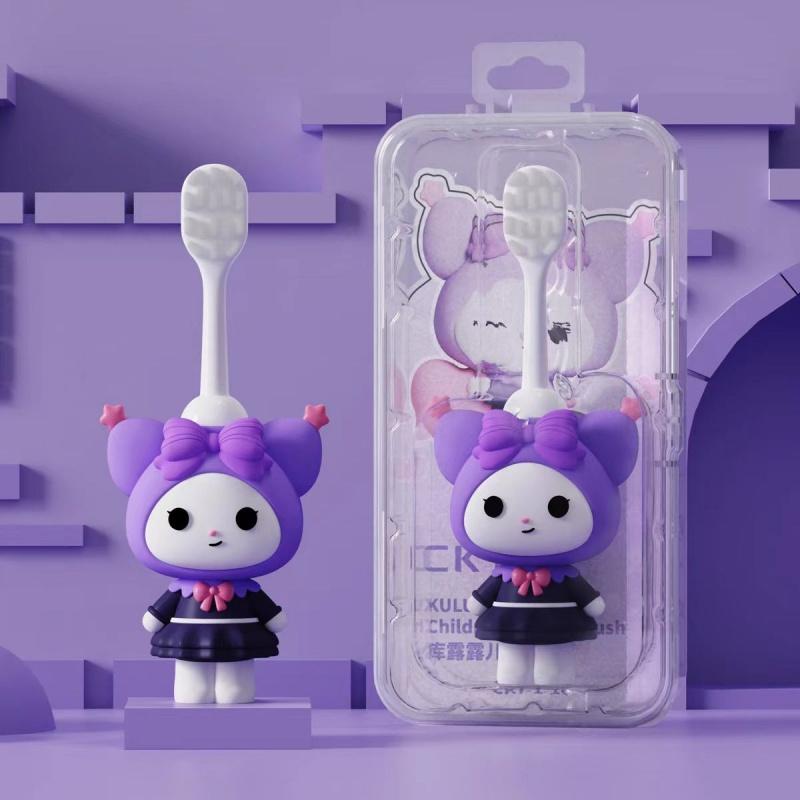 Kuromi & Strawberry Bear Kids Toothbrush – Ages 0-5 Soft Bristles ...