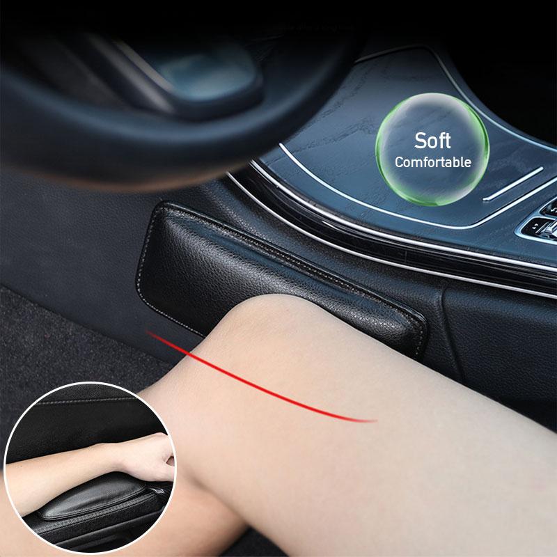 Leather Car Leg Cushion Pad Universal Auto Seat Side Rest Knee - TikTok ...