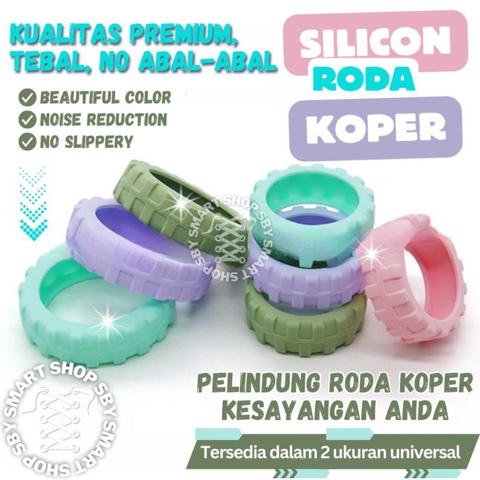 Jual (RODA) Silicon Pelindung Roda Koper Troli Luggage Trolley Wheel ...