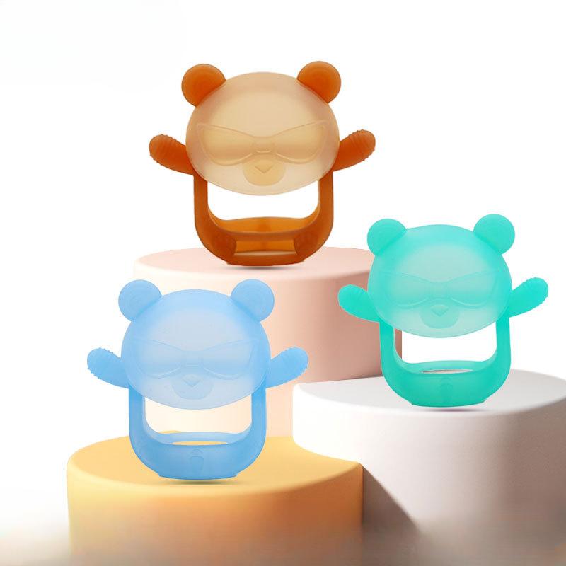 New Little Bear Baby Bite Tooth Gum Food Grade Boilable Anti - TikTok ...