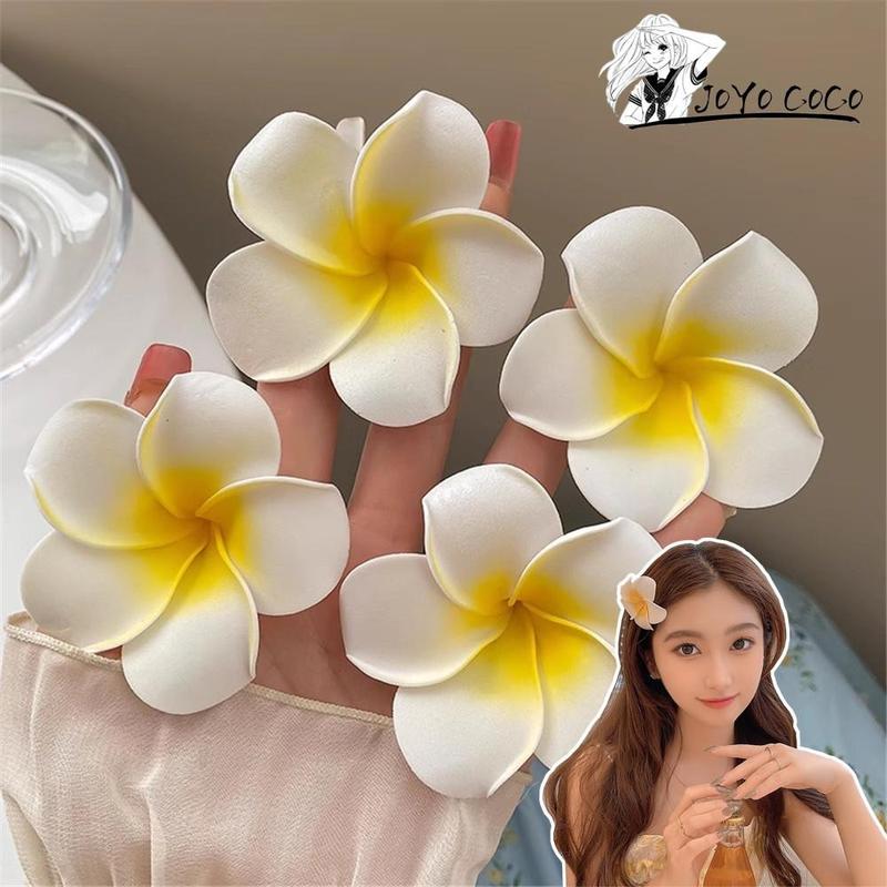 Klip Rambut Bunga Kepala Tiruan, Tepi Laut Pantai, Plumeria, - TikTok ...