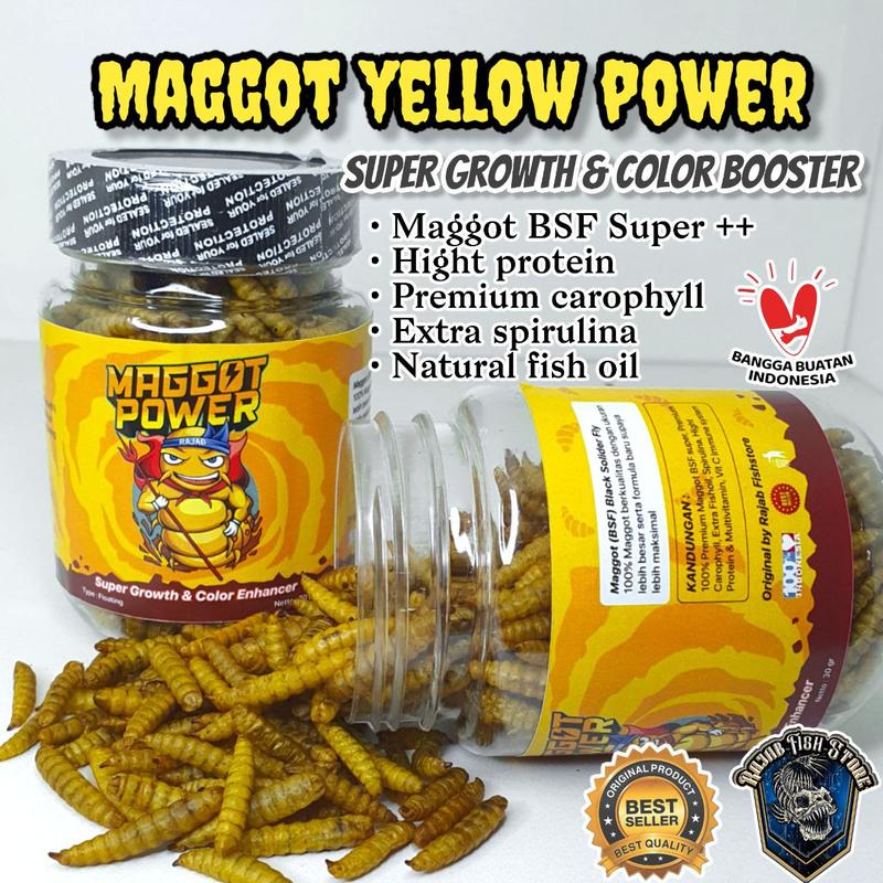 Maggot kering yellow power kemasan 30gr - Shop | Tokopedia