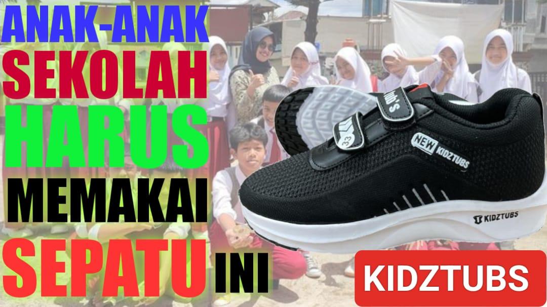 Promo Sepatu Sekolah Anak Laki Laki Warna Hitam Murah Perekat Usia PAUD ...