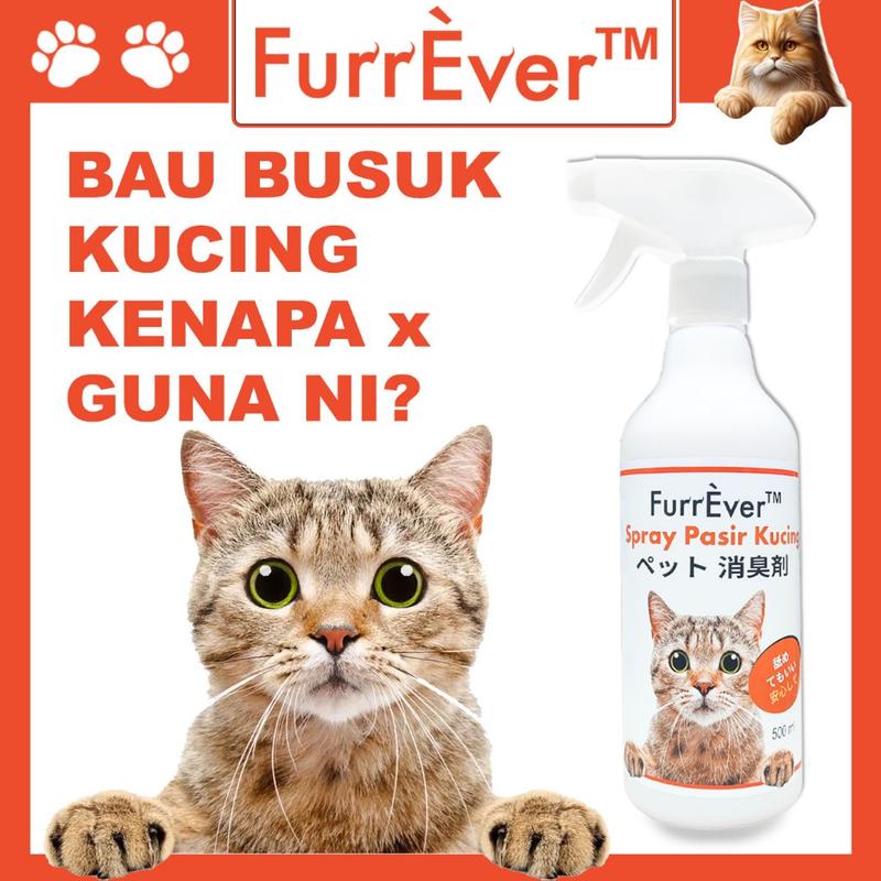 FURREVER Spray Pewangi Pasir Najis Hilangkan Bau Kencing Kucing ...