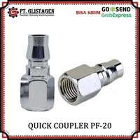 Jual Quick Coupler PF 20 Sambungan Selang Kompresor Recoil Cuk Kopler ...