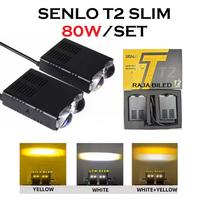 Jual Lampu SENLO T2 Slim 80W led tembak mini laser 2 mata tipis super ...