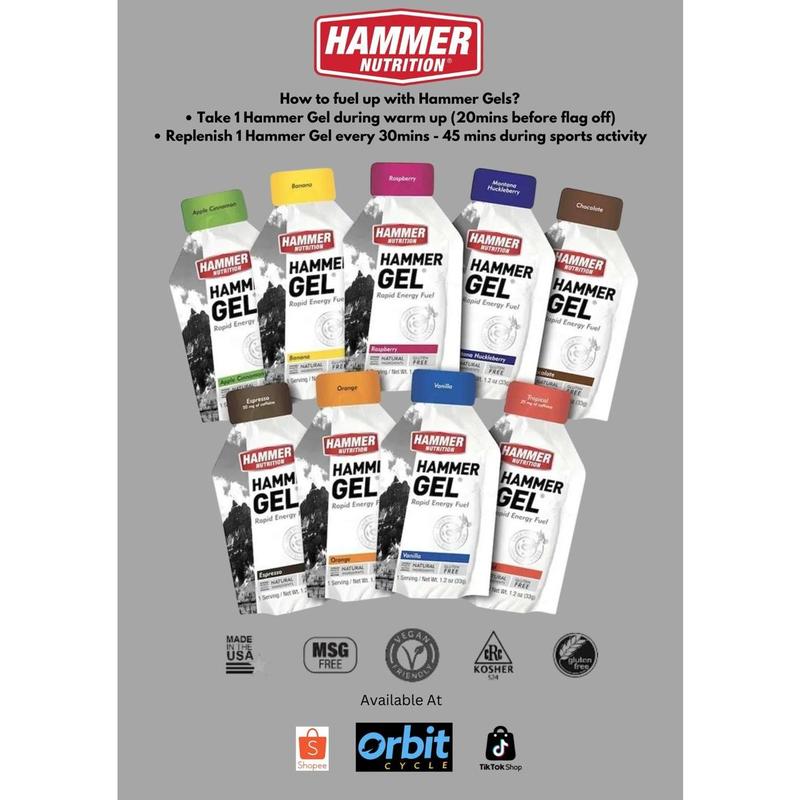 Hammer Complex Carbohydrate Energy Gel - TikTok Shop Malaysia
