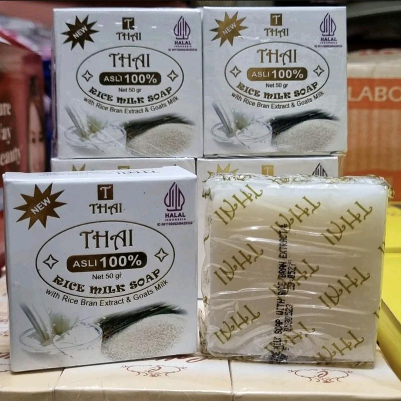 THAI Rice Milk Soap Bpom Original - Sabun Beras Thai 50gr Mencerahkan ...