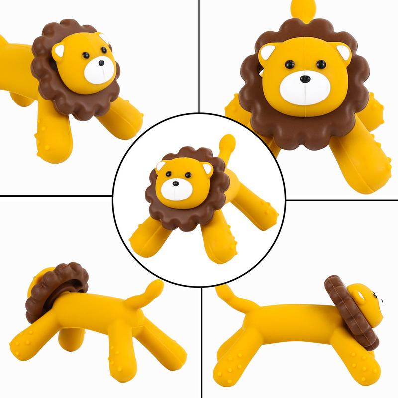 Baby Lion Bee Teether Food Grade Silicone Soothing Teething Stick ...