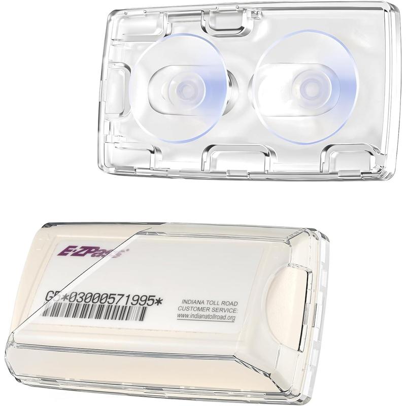 JUSTTOP EZ Pass Holder with Powerful Suction Cups for Windshield,Secure ...