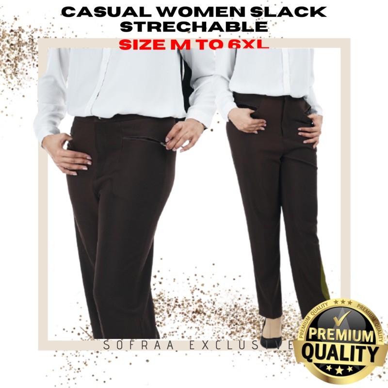 SeluarSlack Long Pants,Ladies Slack,Women Long Pants,PlusSiz - TikTok ...