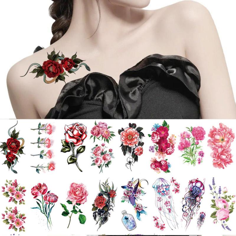 Tatu Cat Air Sementara, Tatu Bunga Comel, Realistik dan Elegan ...