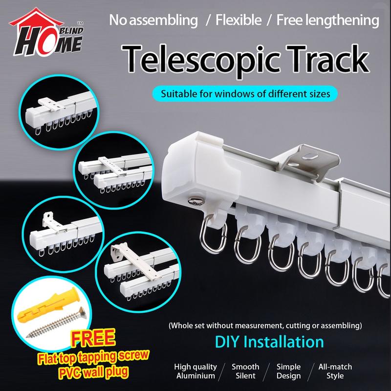 HomeBlind Telescopic Track / Langsir Raya 2025 Adjustable Curtain ...
