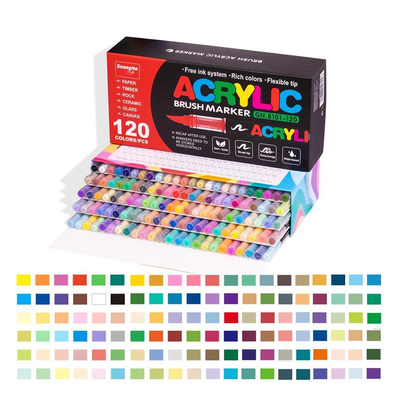 Acrylic Paint Marker Pen, 1 Box Multifunctional Brush Marker - TikTok Shop