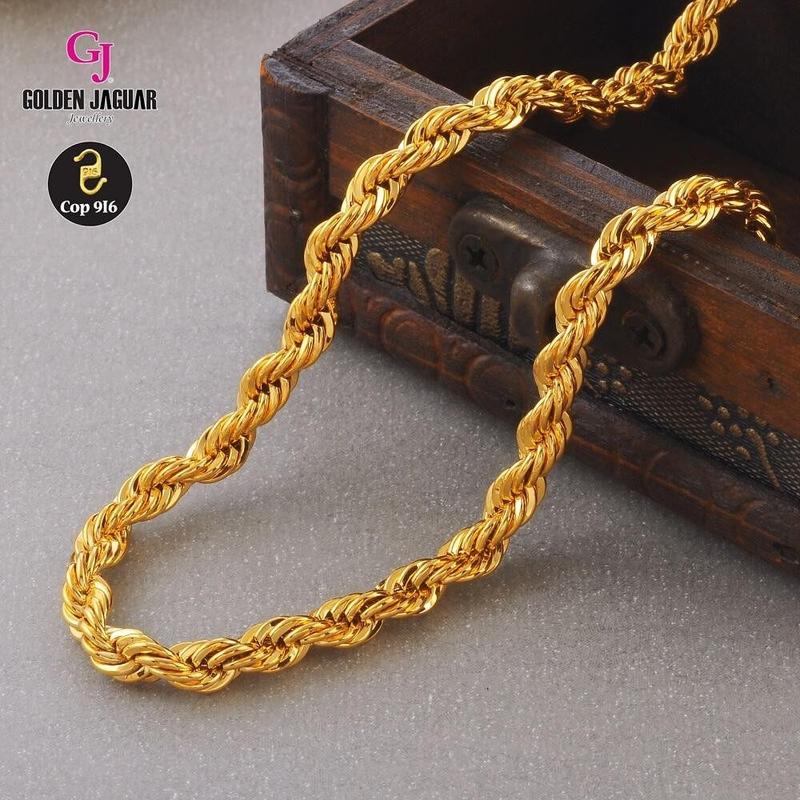 GJ Jewellery Gold Korea Gold Bangkok Fashion Necklace Chain Pintal ...