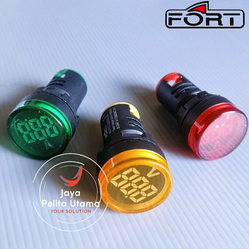 Pilot lamp with voltmeter 220vac AD166-22DSVK FORT - Shop | Tokopedia