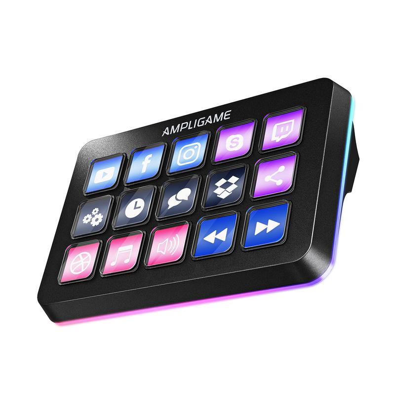 Fifine Ampligame Gaming Stream Controller Deck, with 15 Macr - TikTok Shop