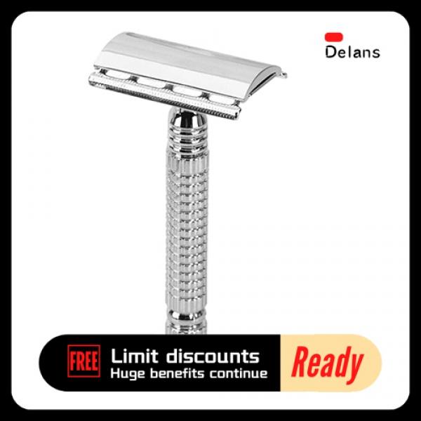 Delans Men's Traditional Double-Edge Blade Safety Razor Hair - TikTok ...