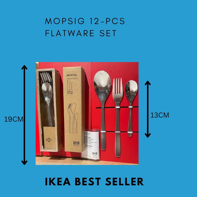 IKEA MOPSIG 12-piece flatware set Hard Cover Regular Edition - TikTok ...