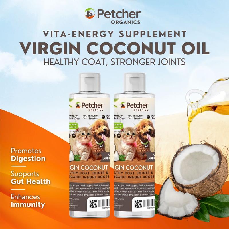 Petcher Organics VCO Food Topper and Pet Skin Treatment Virgin - TikTok ...