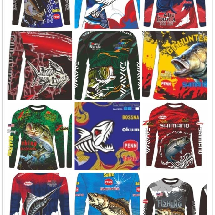 BAJU JERSEY MEMANCING IKAN LENGAN PANJANG FULL PRINT / TSHIR - TikTok ...
