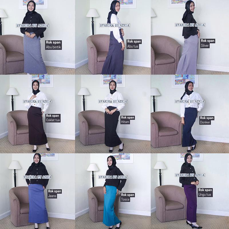 Rok span rampel belakang bahan stretchy import premium brand - Shop ...