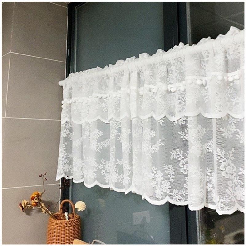 Renda Putih Bunga Voile Langsir Separuh Tipis, AnneyOneDecor - TikTok ...