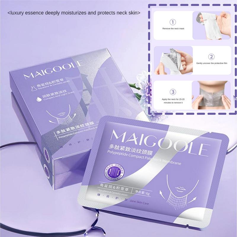 MAIGOOLE Polypeptide Firming and Brightening Neck facial mask Hydration ...