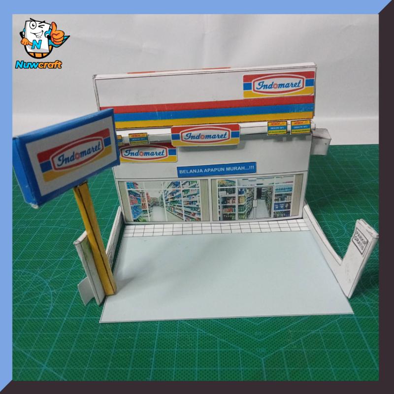 Nuwcraft Indomaret kerajinan papercraft Kertas Miniatur - Shop | Tokopedia