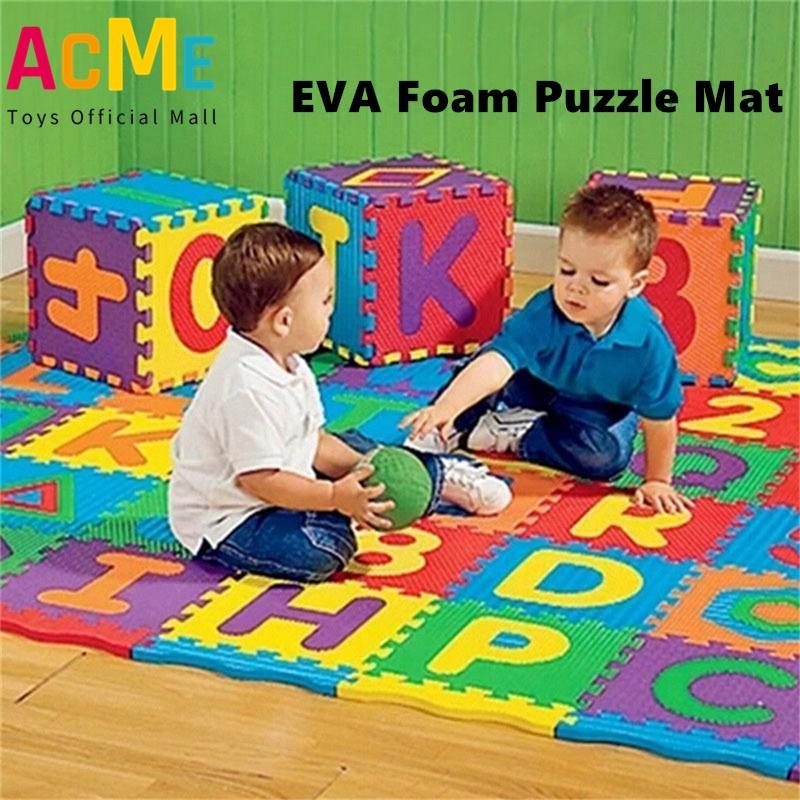 36Pcs EVA Foam Puzzle mat Number Alphabet baby play mat crawling ...