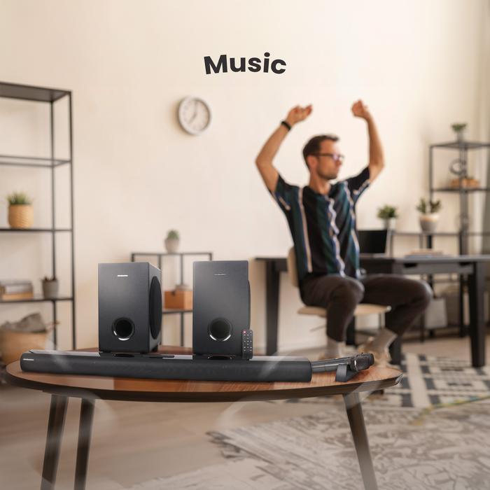 Simbadda CST 906N+ Soundbar Otus Bass Dual Subwoofer Speaker Karaoke TV ...