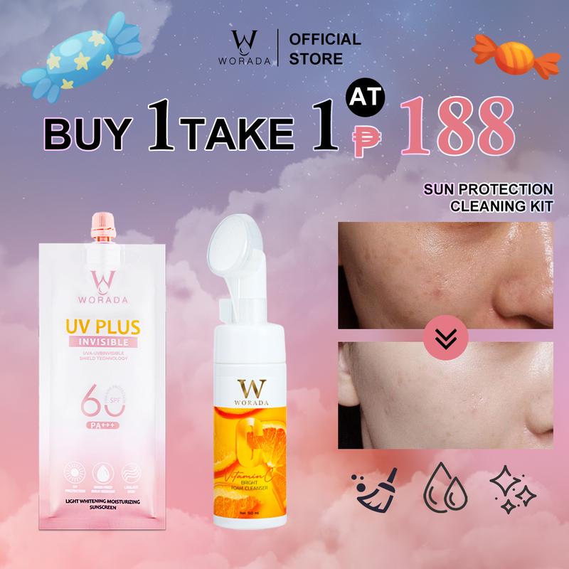 BUY 1 TAKE 1 WORADA New Upgraded Portable 3in1 SPF60+++ UV Plus ...