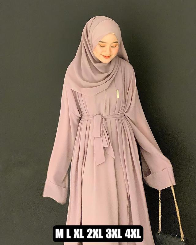 Abaya Turkey Set Outer Plus Pashmina Abaya Lebaran 2024 Kekinian - Shop | Tokopedia