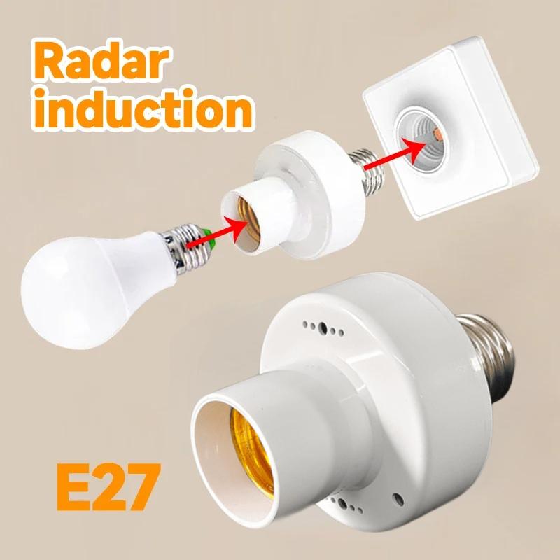 E27 AC85-265V Light Bulb Adapter Lamp Holder Base Radar Sensor - TikTok ...