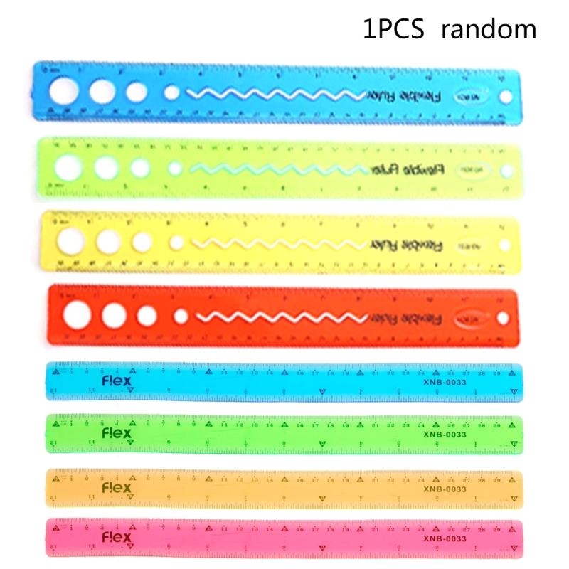 Anti-break PVC Ruler with Inches Metric Scales for Kids Students ...