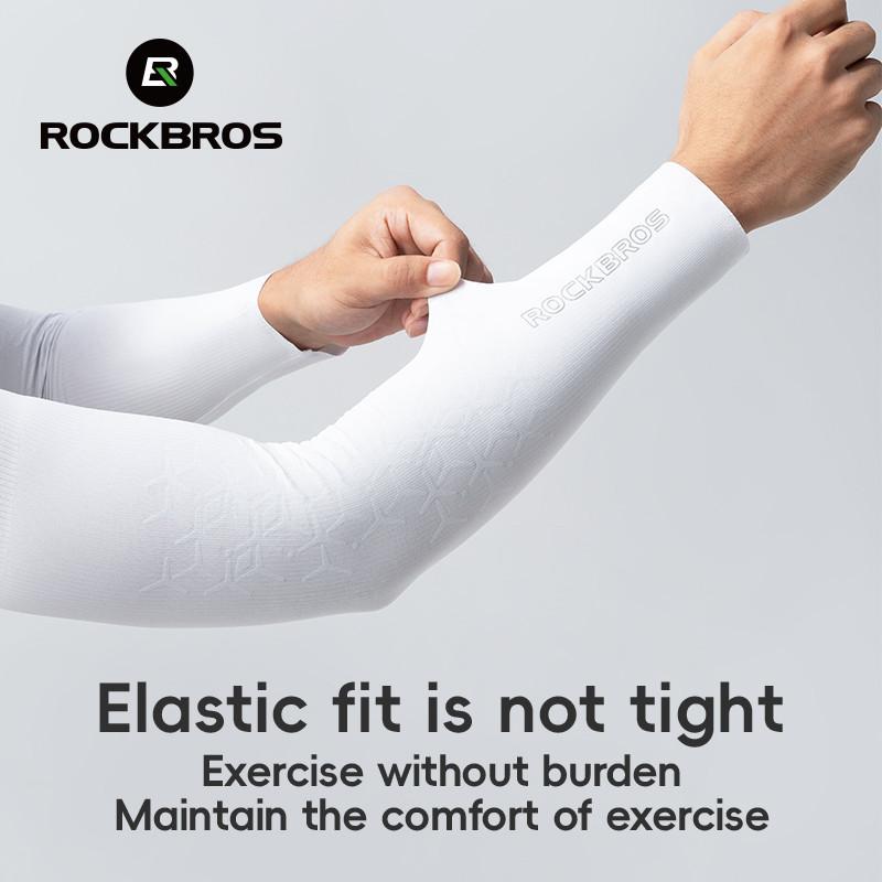ROCKBROS 4D Protective Ice Silk Sleeves UPF50+ Anti-UV Sunscreen ...