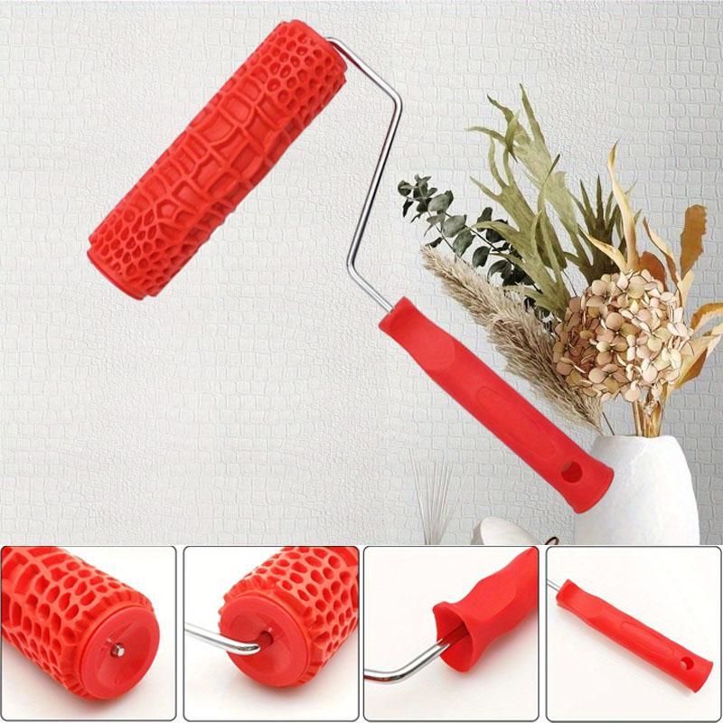 Patterned Paint Roller 7 3D Embossing Rubber Roller for Wall - TikTok ...