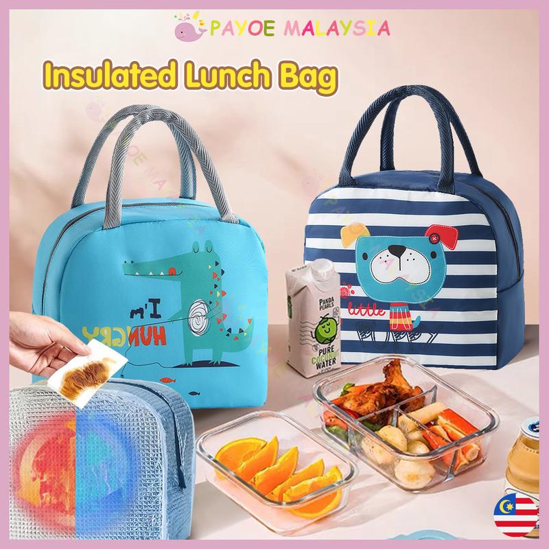 Payoe Cartoon Beg Makan Bekal Portable Cute Lunch Box Bag Kids - TikTok ...