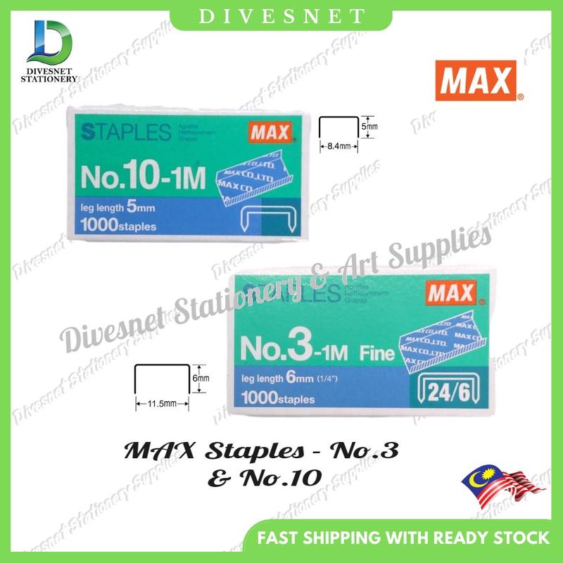 Max Staples Size No.3 / No.10 Bullets / Dawai Kokot - TikTok Shop Malaysia
